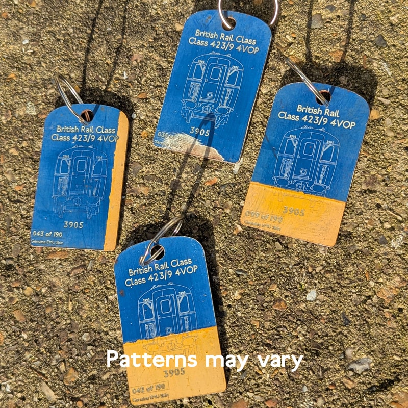 British Rail Class 423 905 4VOP in Connex Multicolour Tags | Rail Tags